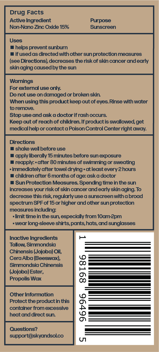 Sky and Sol: Natural Sunscreen & Self-Care Range