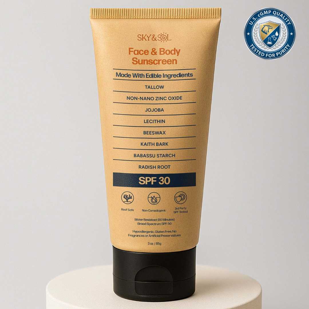 Sky and Sol Sunscreen SPF 30 | Skin-Safe Ingredients & Non-Toxic on Skin