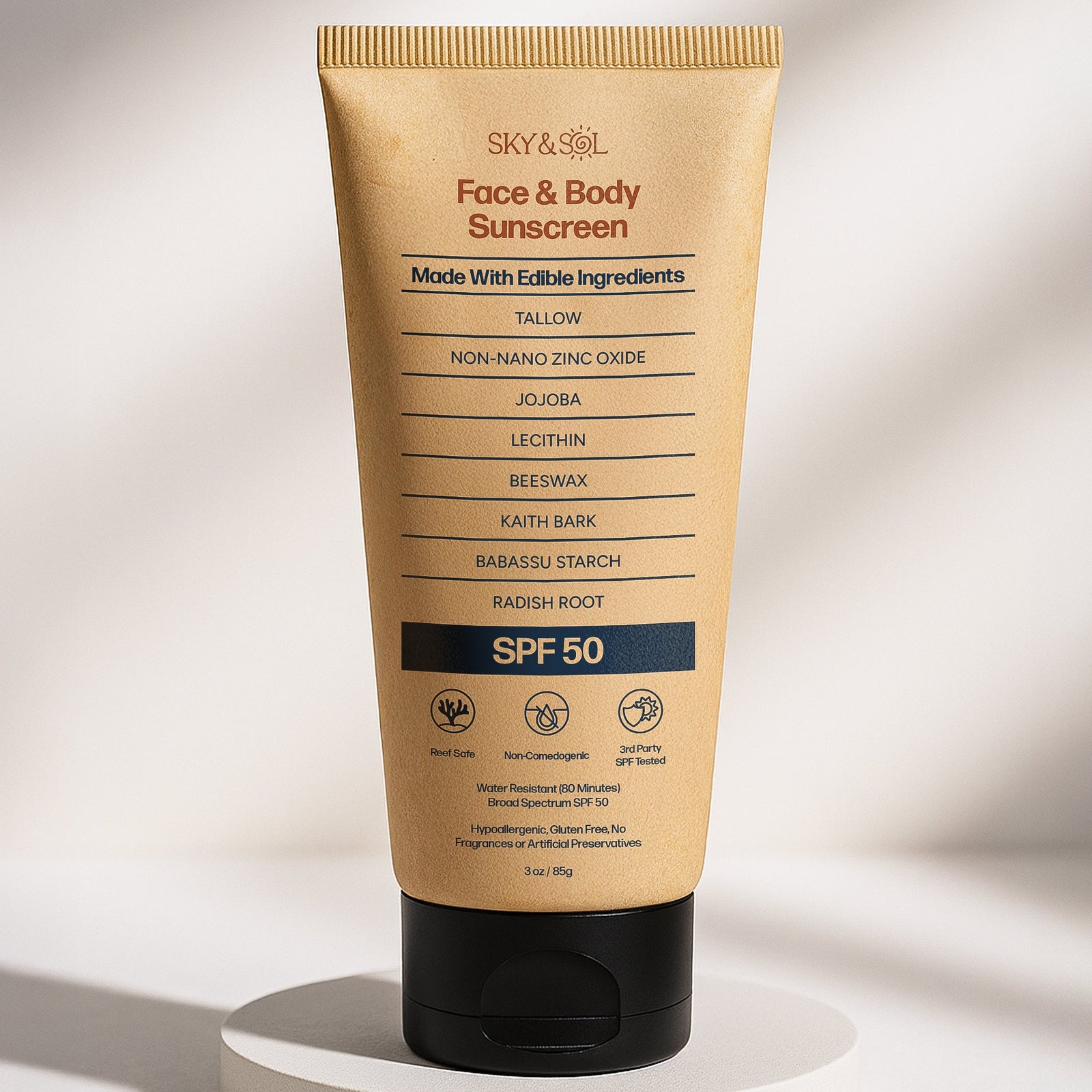 Sky and Sol Sunscreen SPF 50 | Skin-Safe Ingredients & Non-Toxic on Skin