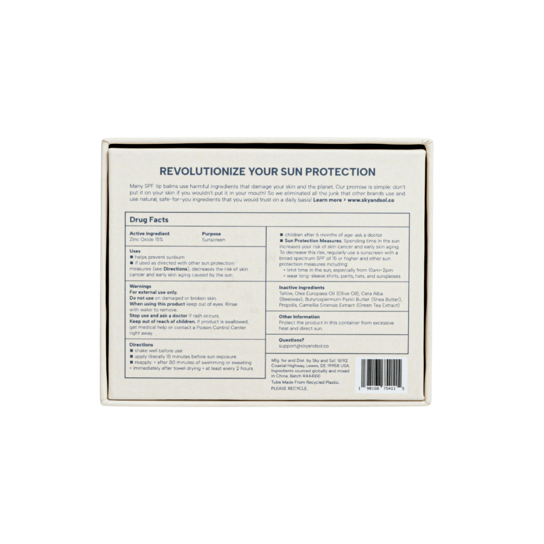 Sky and Sol Lip Jelly SPF 25 | Made with Skin-Safe, Recognizable ...